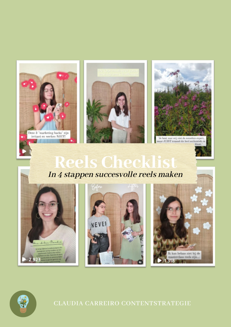 Online masterclass Instagram reels voor ondernemers - Claudia Carreiro ...