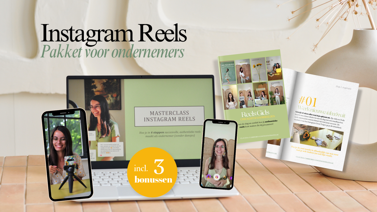 Online masterclass Instagram reels voor ondernemers | Claudia Carreiro Contentstrategie